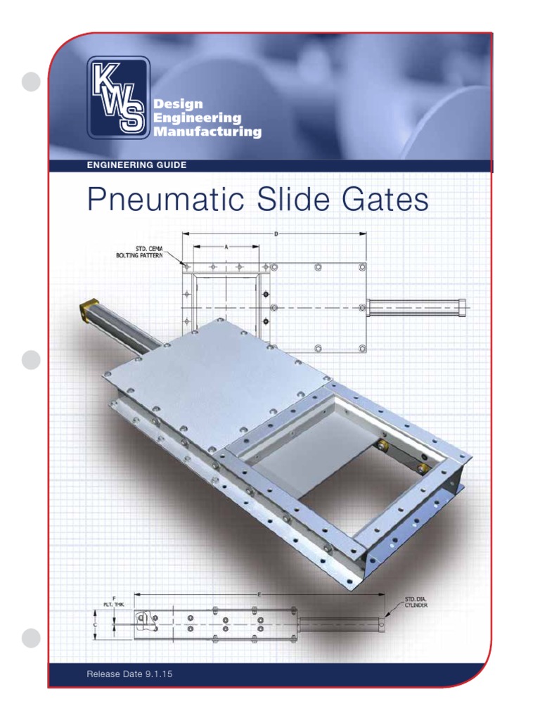 KWS Pneumatic Slide Gates Overview | PDF | Industries | Manufactured Goods