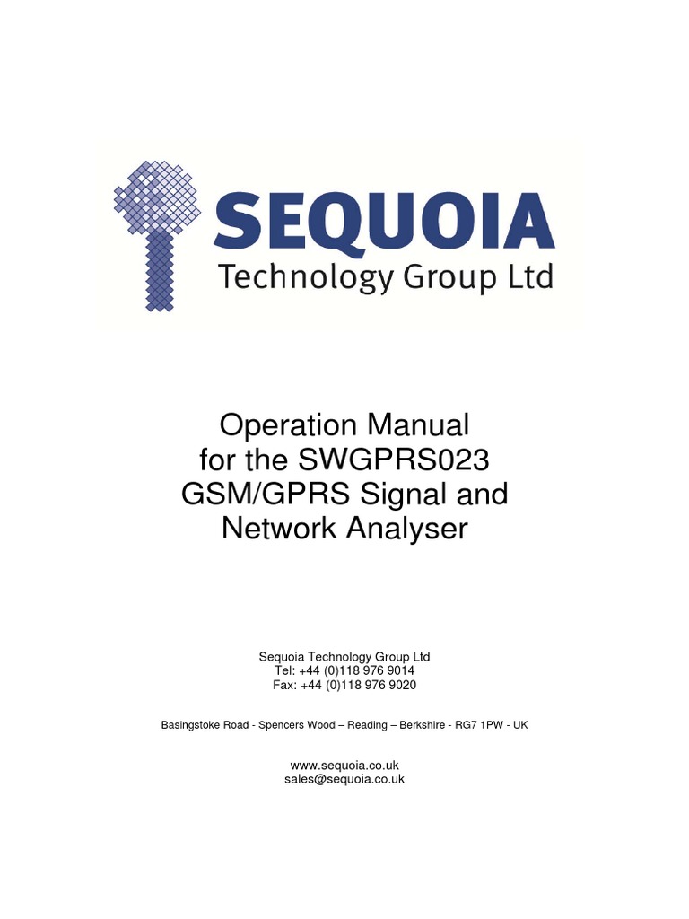 GPRS Signal Testing Operation Manual | PDF | Cellular Network ...