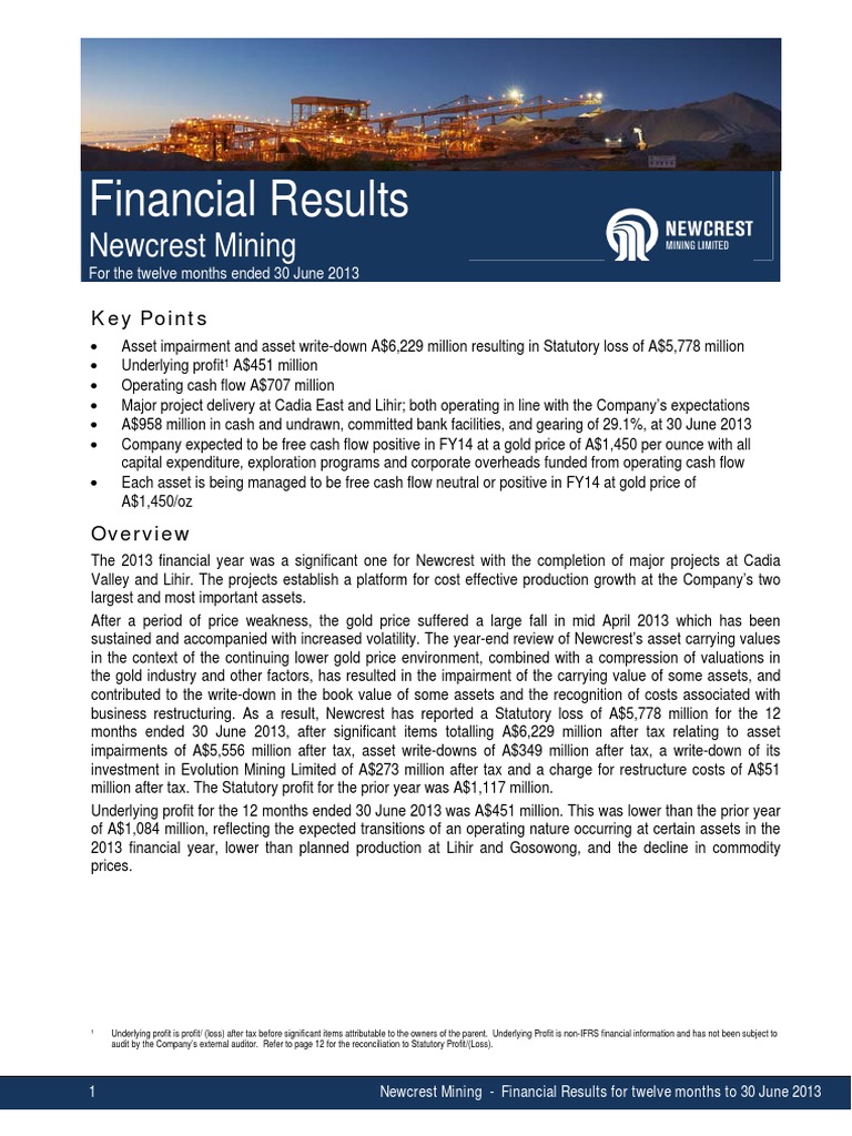 Final 2012 2013 Full Year Financial Results 120813 Pdf Expense