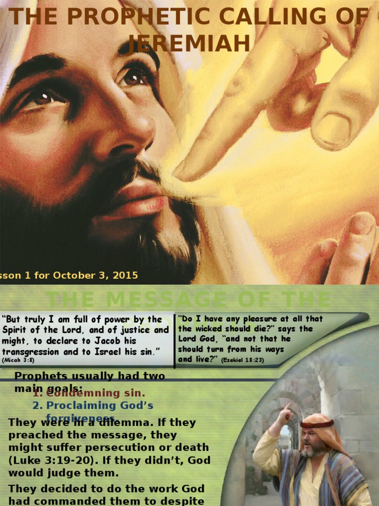 Jeremiah's Prophetic Calling Explained | PDF | Jeremiah | Prophet