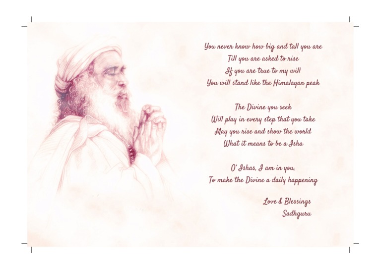 Sadhguru Poem | PDF