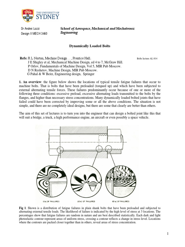 Bolts Lectured | PDF | Screw | Building Engineering