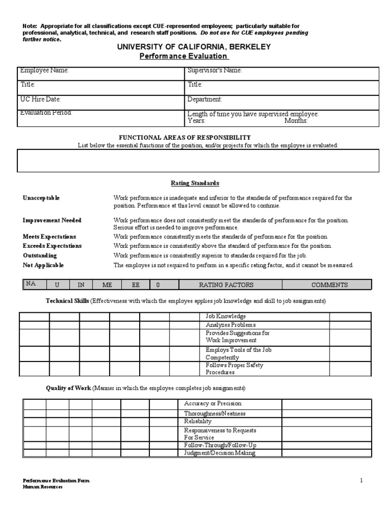Performance Appraisal Form | PDF | Performance Appraisal | Goal