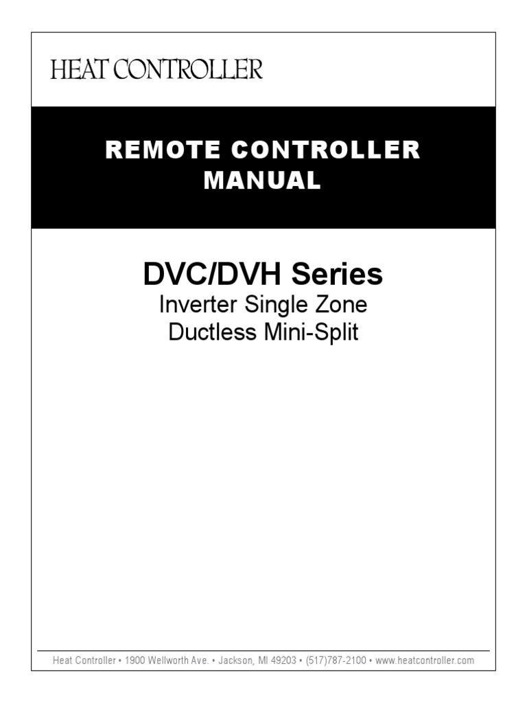Remote Control Manual | PDF | Heat Pump | Remote Control