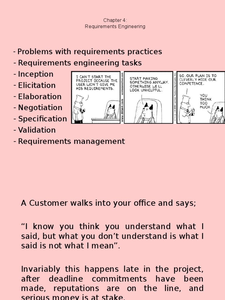 Requirement Engineering Process & Tasks | PDF | Use Case | System