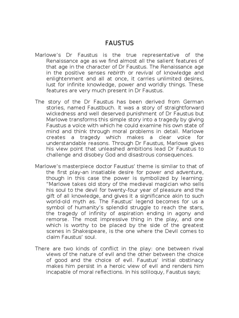 DR Faustus | PDF | Christopher Marlowe | Tragedy