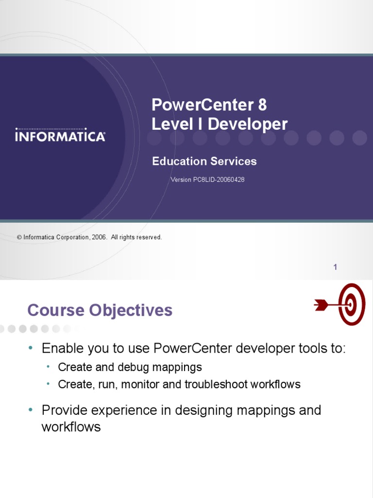 PowerCenter Level1 Unit01 | PDF | Xml | Relational Database