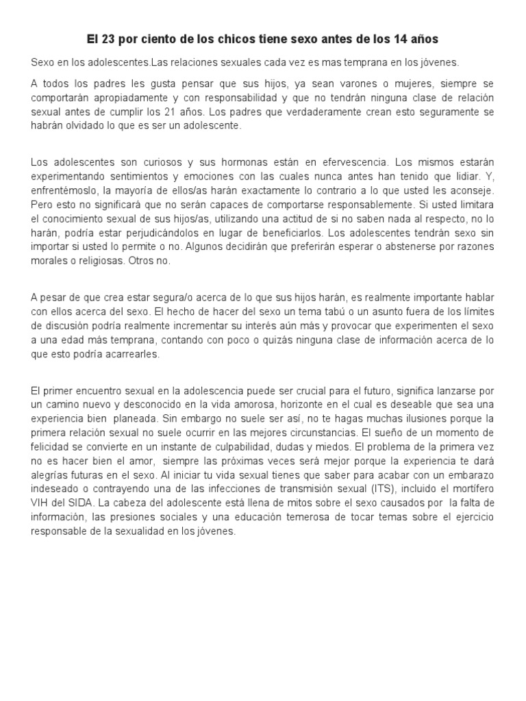 Temas de Interes | Adolescencia | Juventud