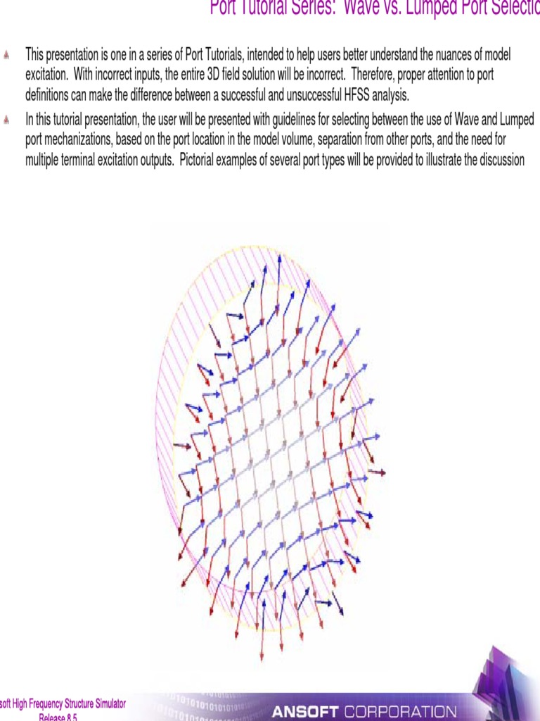 HFSS Wave Vs Lumped Ports | PDF