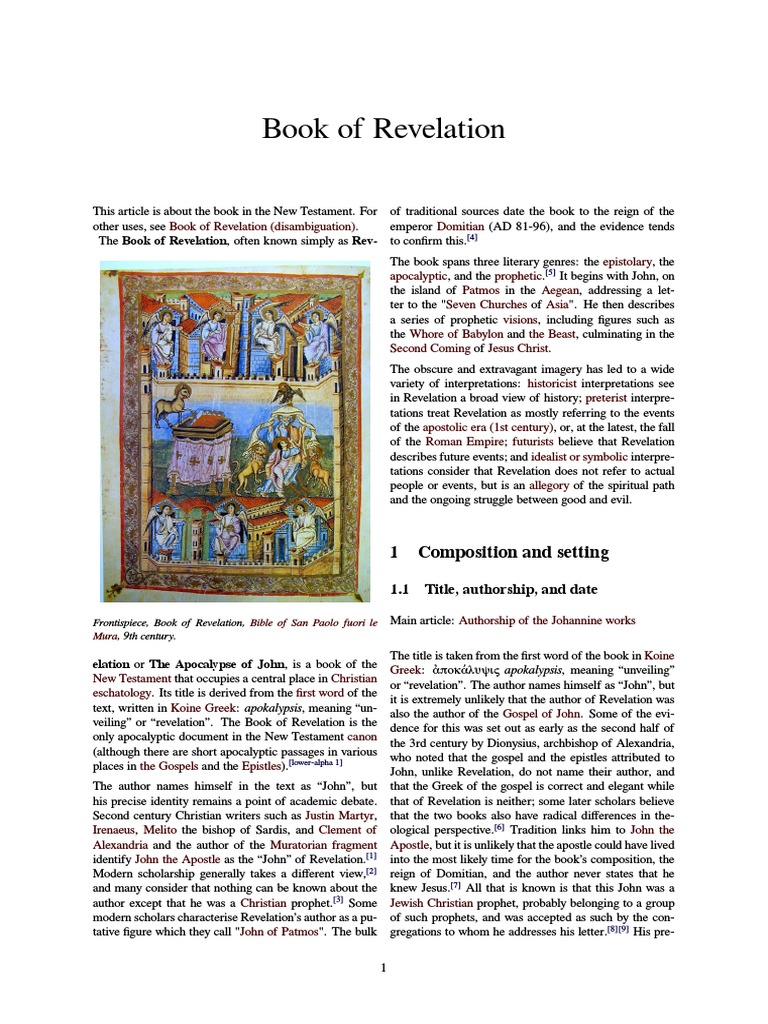 Book of Revelation | PDF | Book Of Revelation | The Beast (Revelation)