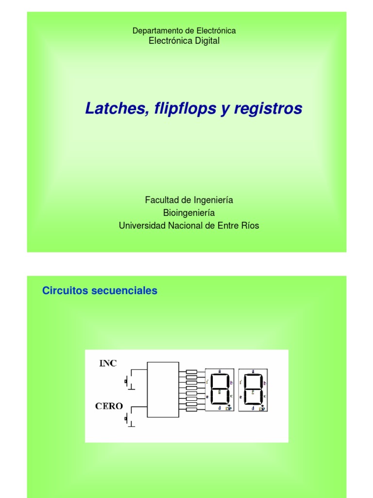 Registros | PDF | Ingeniería Informática | Electrónica digital