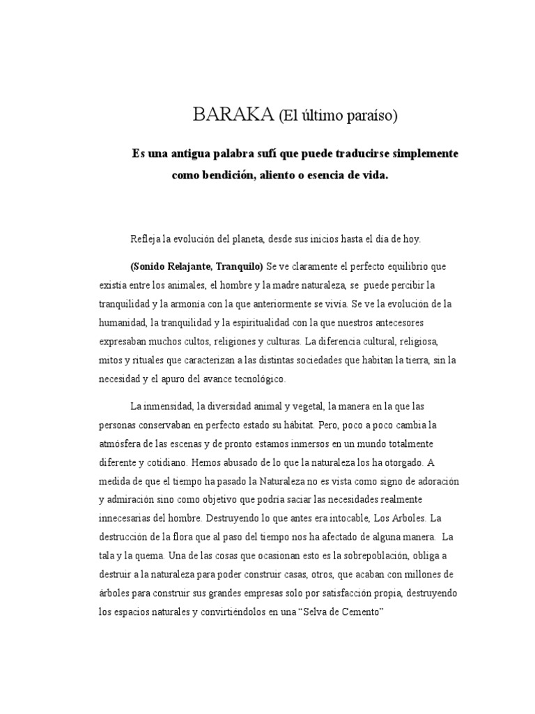 Análisis película Baraka | PDF | Naturaleza | Japón