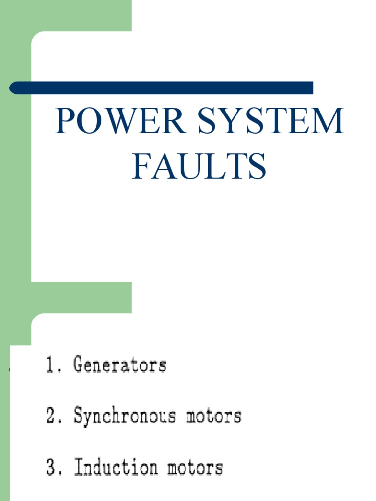 Power System Faults | PDF | Electric Power System | Electric Power ...