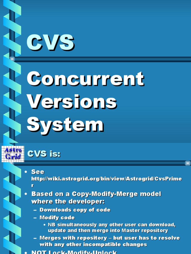 Concurrent Versions System | PDF