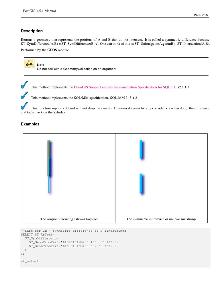 Description: Opengis Simple Features Implementation Specification For SQL 1.1 | PDF | Teaching ...