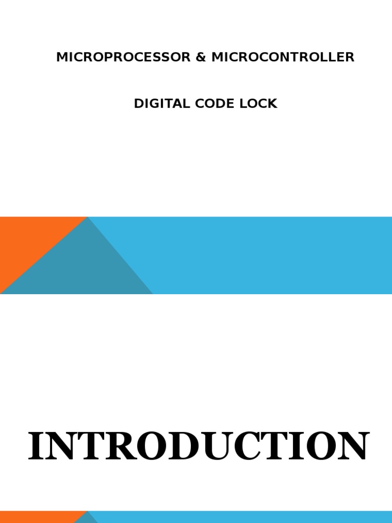 Electronic Code Lock | PDF | Lock (Security Device) | Electronic Circuits