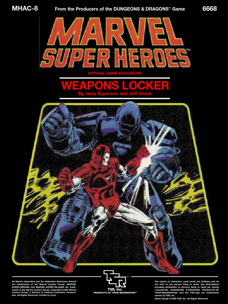 Marvel Super Heroes - Weapons Locker | Armed Conflict | Energy And Resource