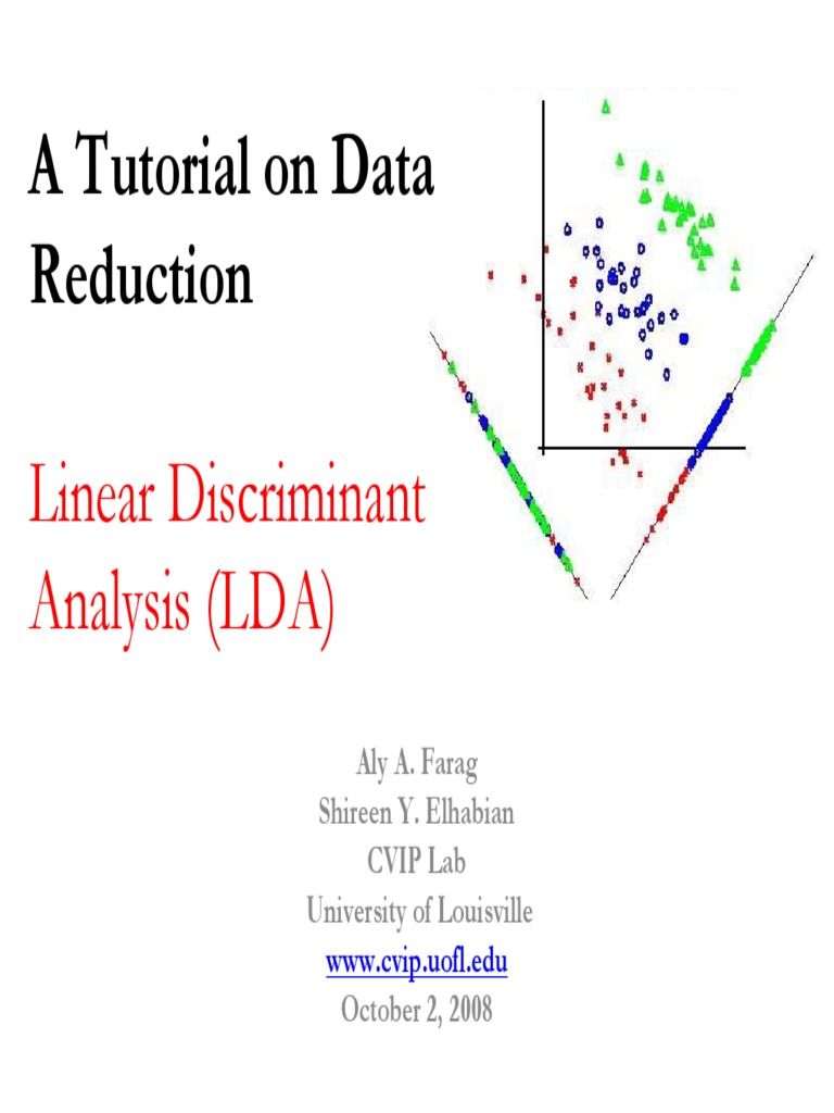 LDA Tutorial | PDF | Principal Component Analysis | Eigenvalues And ...
