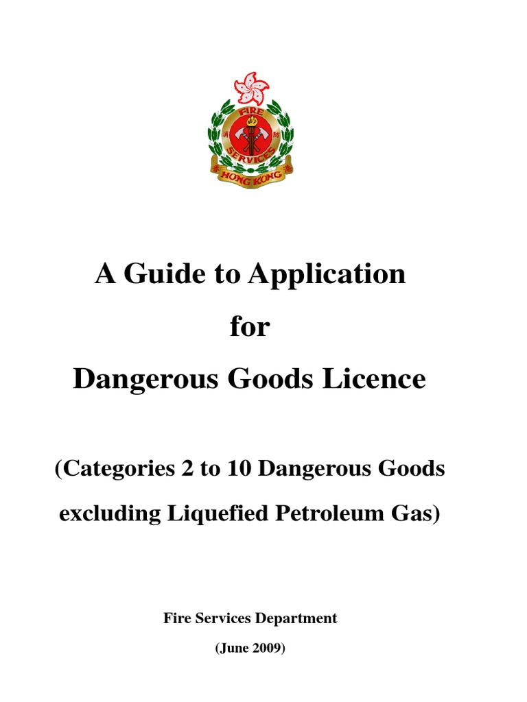 Guide For DG Licence | PDF | Dangerous Goods | License