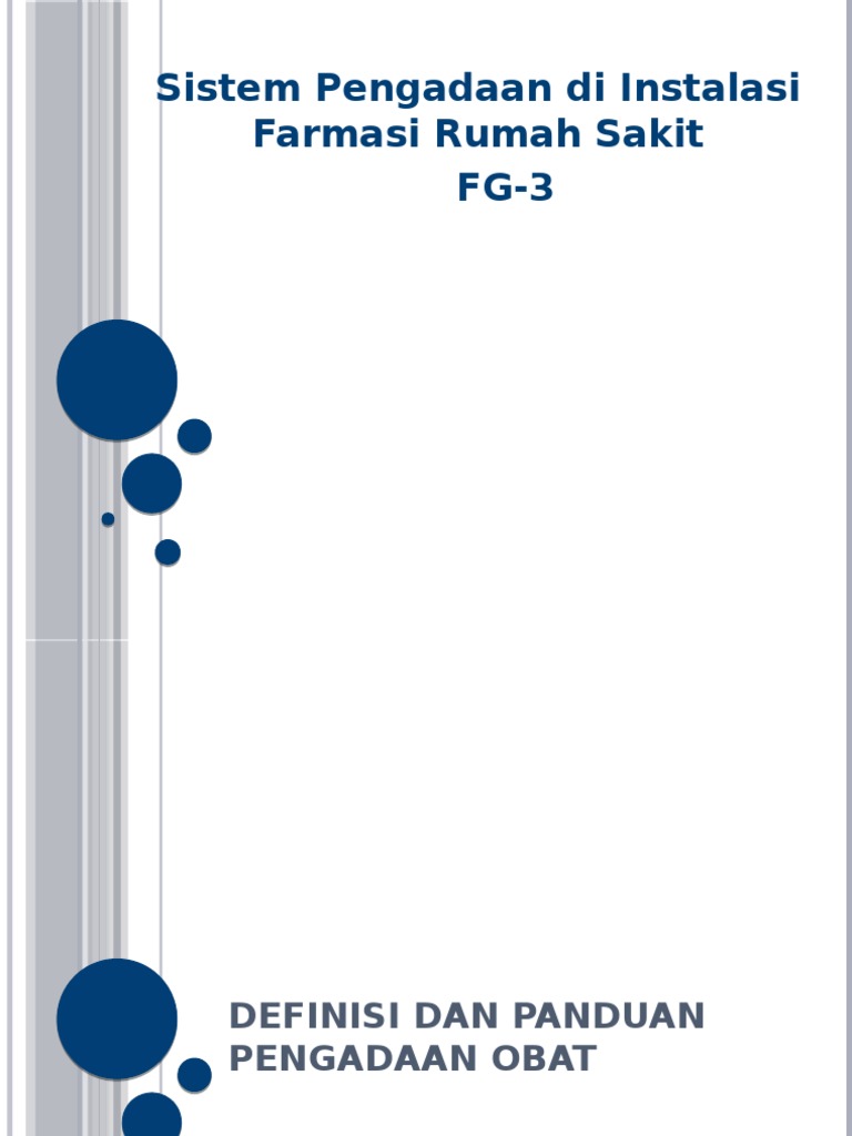 Fg3-Pengadaan Obat Di Ifrs-Resume | PDF