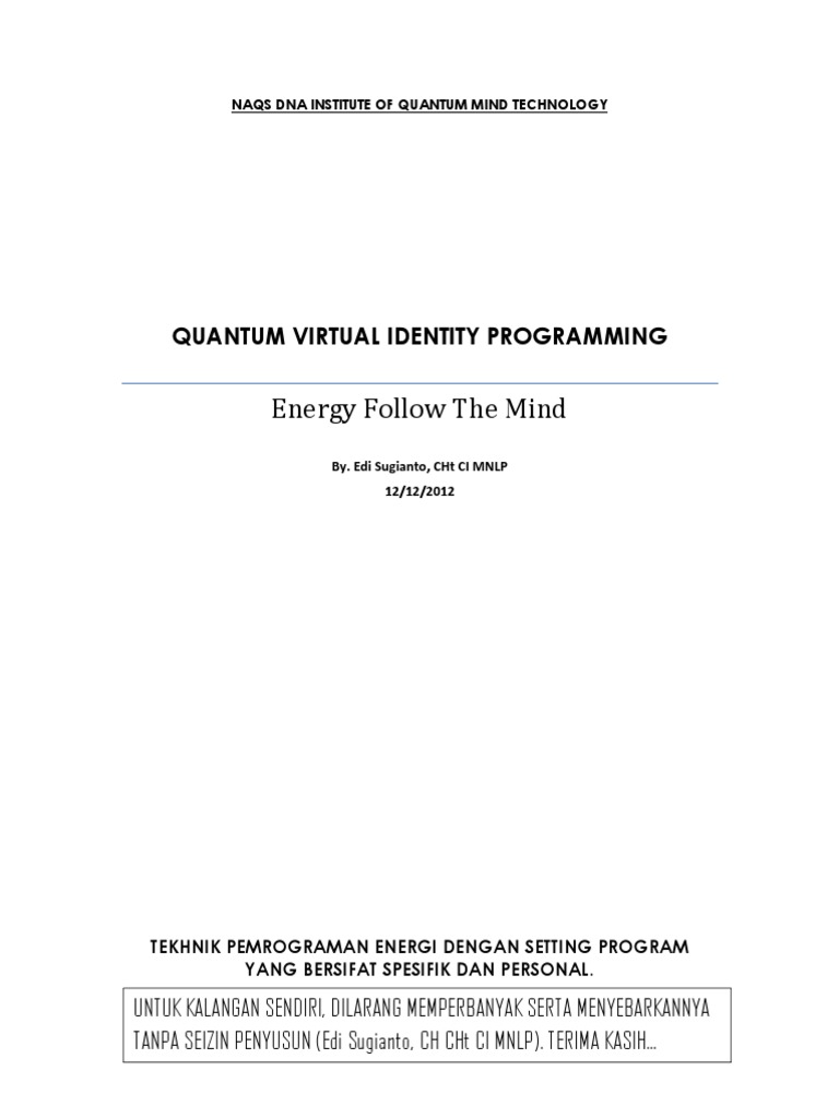 Quantum Virtual Identity Programming | PDF