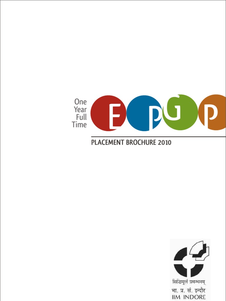 Epgp Iimi Brochure | PDF | Strategic Management | Business