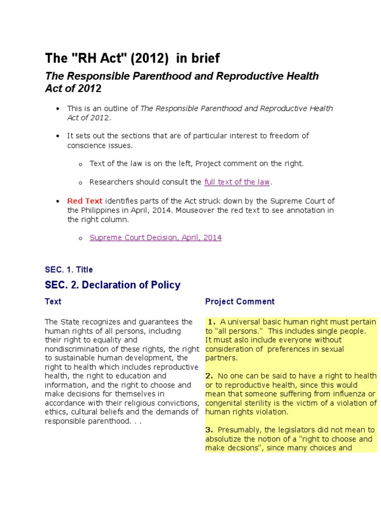 RH Law 2 | PDF | Family Planning | Reproductive Health