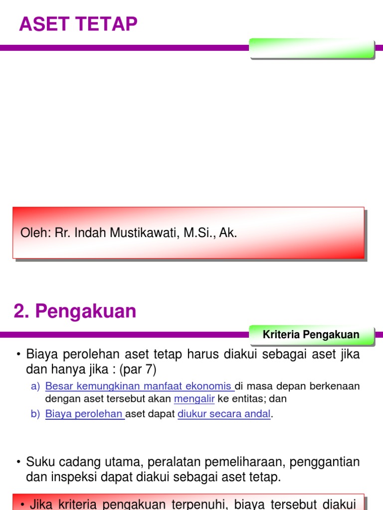 Psak 16 Aset Tetap | PDF