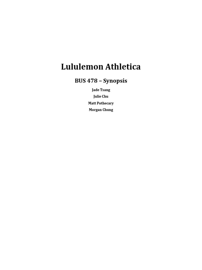 An Analysis of Lululemon Athletica: Exploring the Leading Yoga and ...