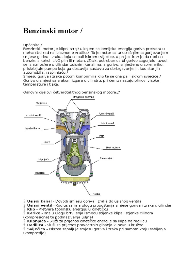 Benzinski Motor | PDF