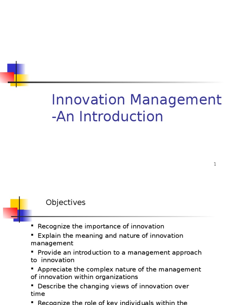 Innovation Management Basics | PDF | Innovation | Marketing