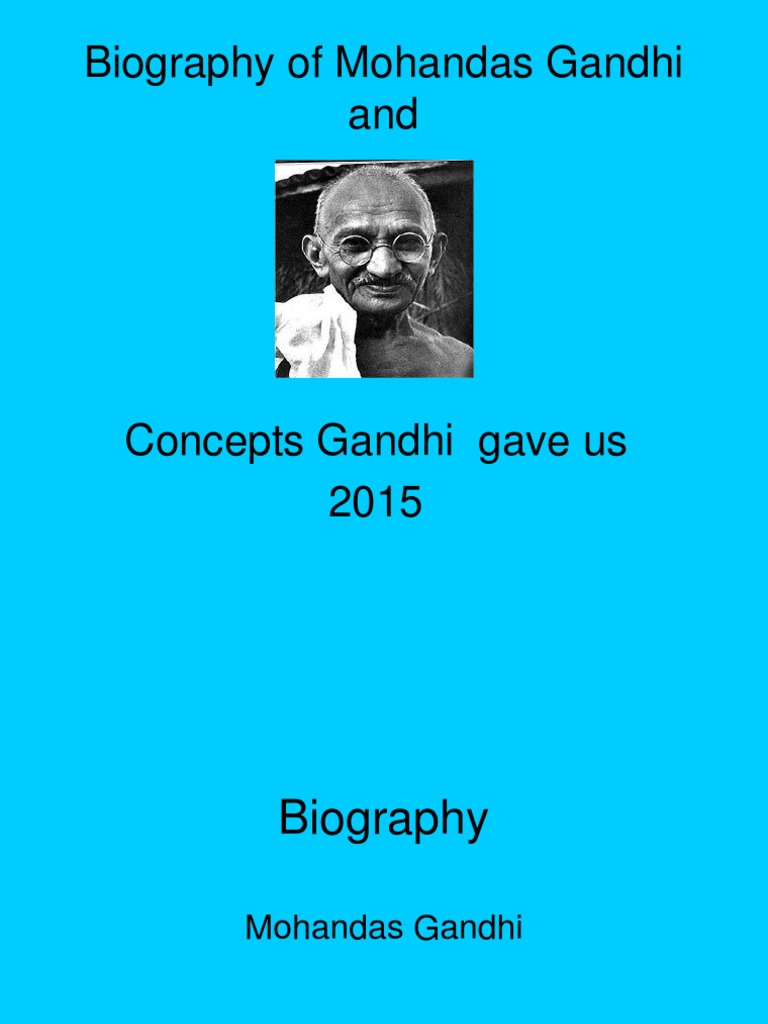 Life of Gandhi-His Concepts | PDF | Mahatma Gandhi | Nonviolence