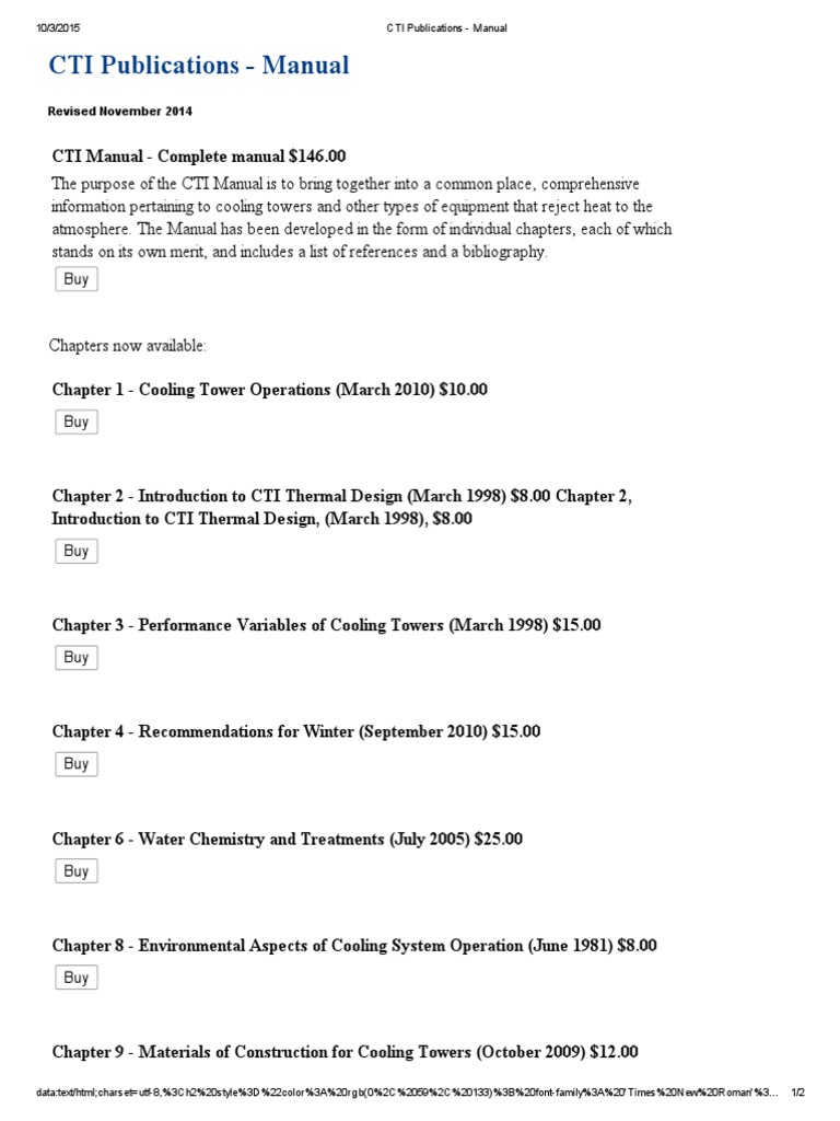 CTI Manual Overview and Chapters | PDF | Technology & Engineering