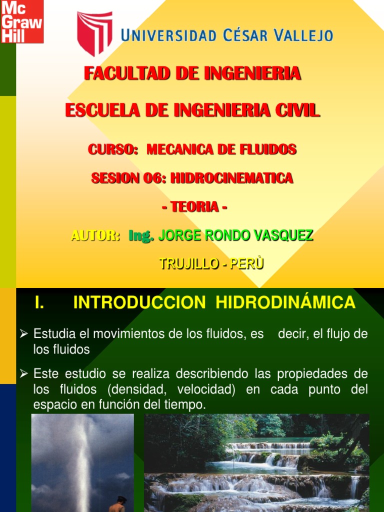 Análisis de los conceptos básicos de la hidrodinámica y tipos de flujo de fluidos | PDF ...