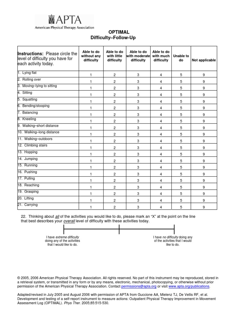 Optimal Difficulty-Follow-Up: Instructions: Please Circle The | PDF ...