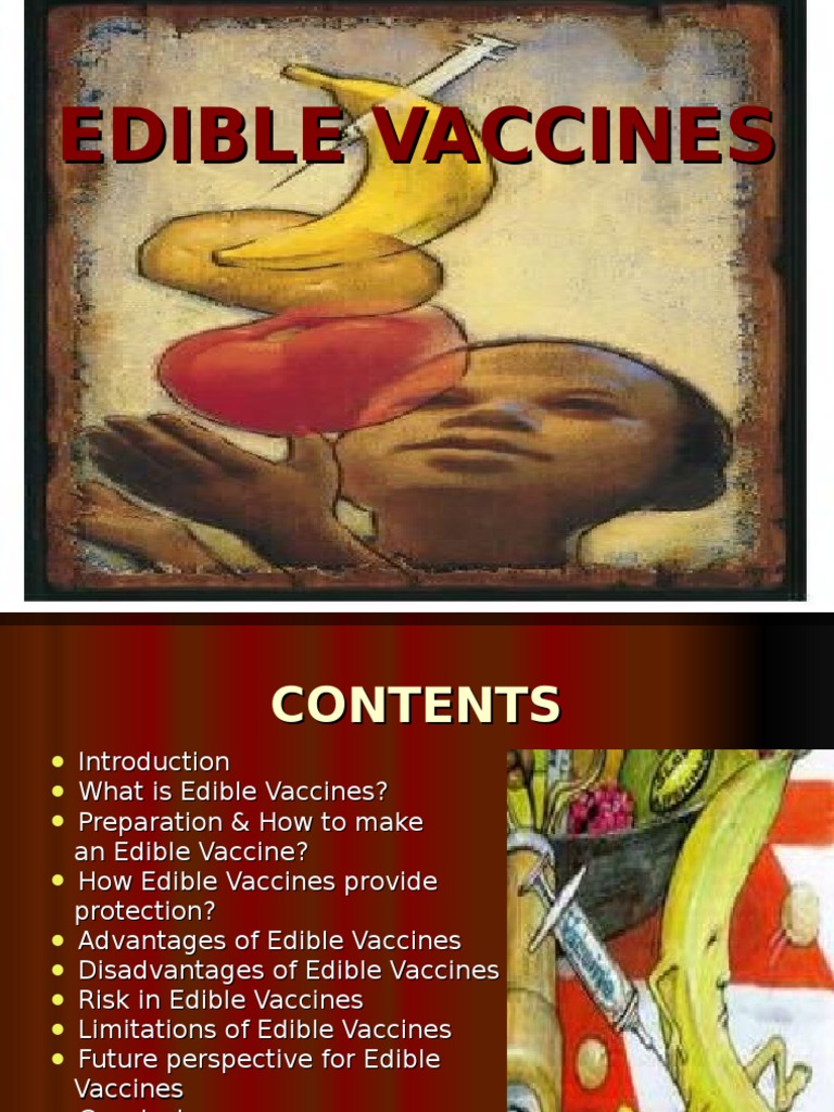 Edible Vaccines | Vaccines | Public Health