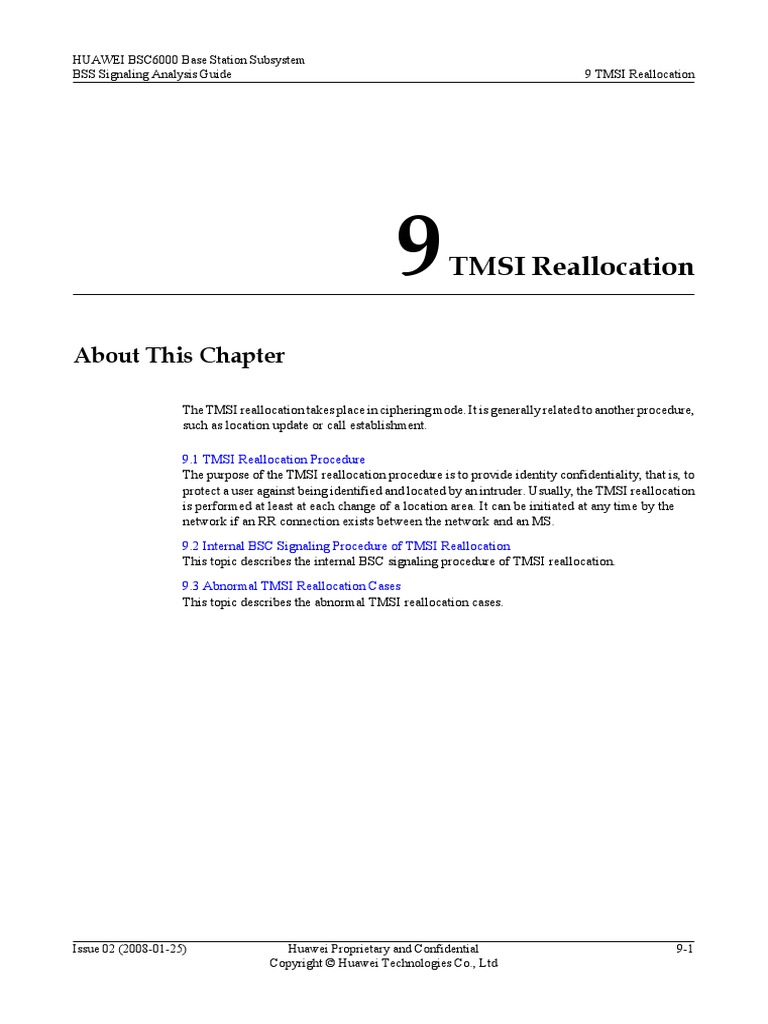 TMSI Reallocation | Download Free PDF | Electronics | Communication
