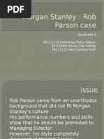 Rob Parson at Morgan Stanley Case Study Solution | PDF | Organizational Culture | Leadership