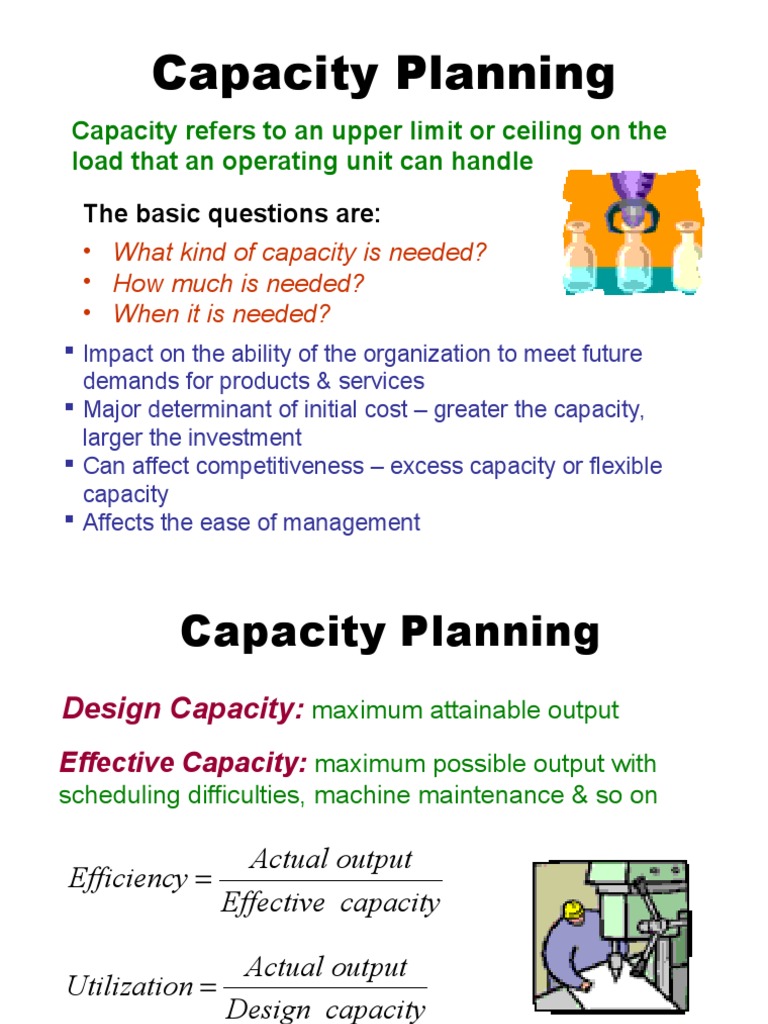 Capacity Planning | PDF | Labour Economics | Business Economics