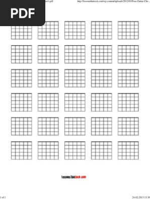 Guitar Chord Chart Blank