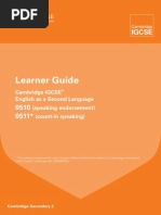 IGCSE ESL Speaking Test Guide | PDF