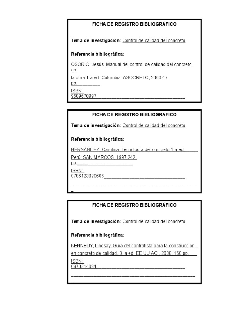 Fichas Bibliograficas