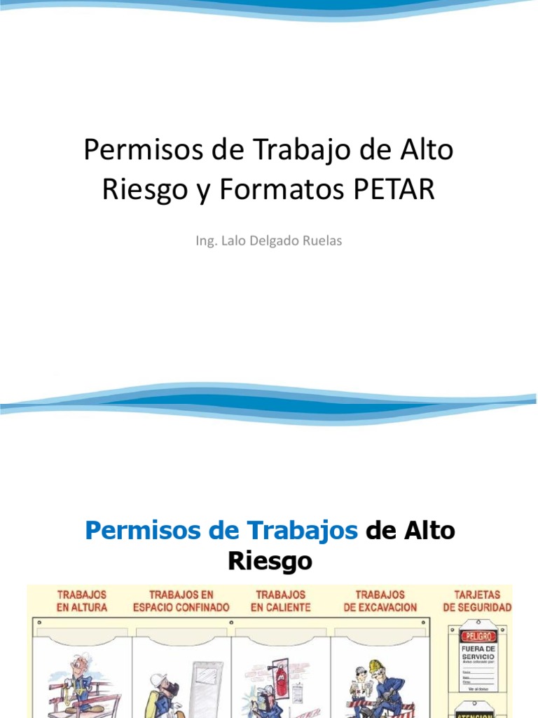 Permisos de Trabajo de Alto Riesgo PETAR, Formatos | Seguridad y privacidad en línea | La ...