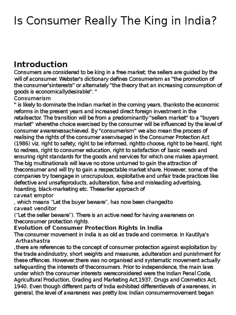 The Crownless Consumer: Overcoming Hurdles to Achieve True Consumer ...