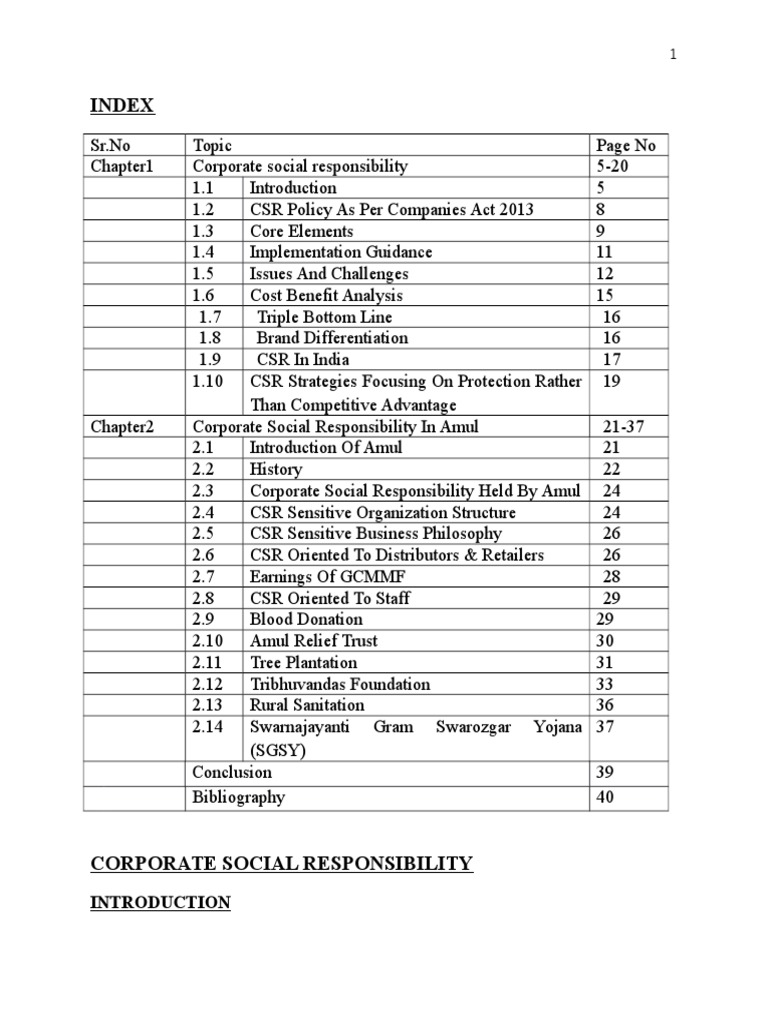 CSR in Amul | PDF | Corporate Social Responsibility | Economies