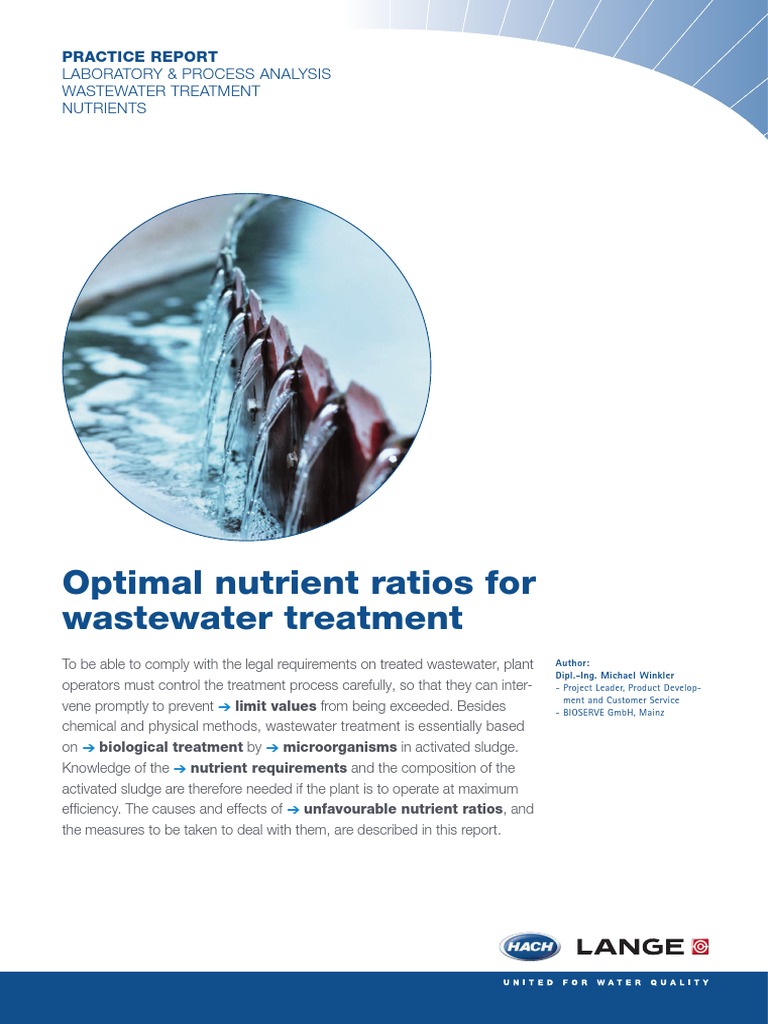 Wastewater Nutrient Ratio-HACH | PDF