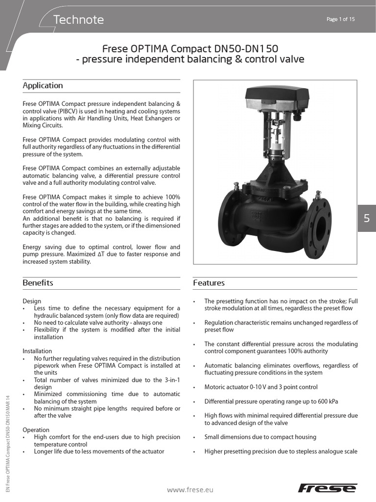 Frese Catalogue | PDF | Valve | Actuator