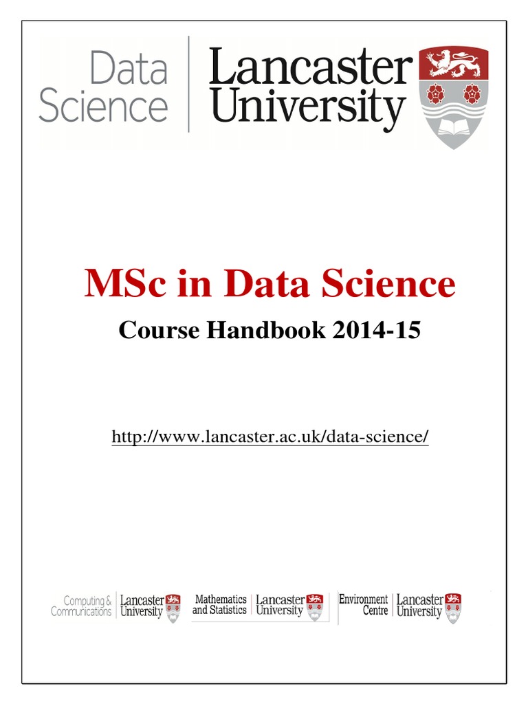 Lancaster University - MS Data Science Handbook | PDF | Statistics ...