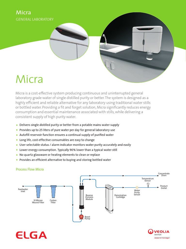 Ultrapure Water System | PDF | Purified Water | Environmental Technology