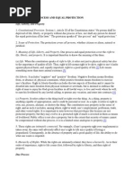 Rights Under Article III, Section 1 | PDF | Property | Liberty